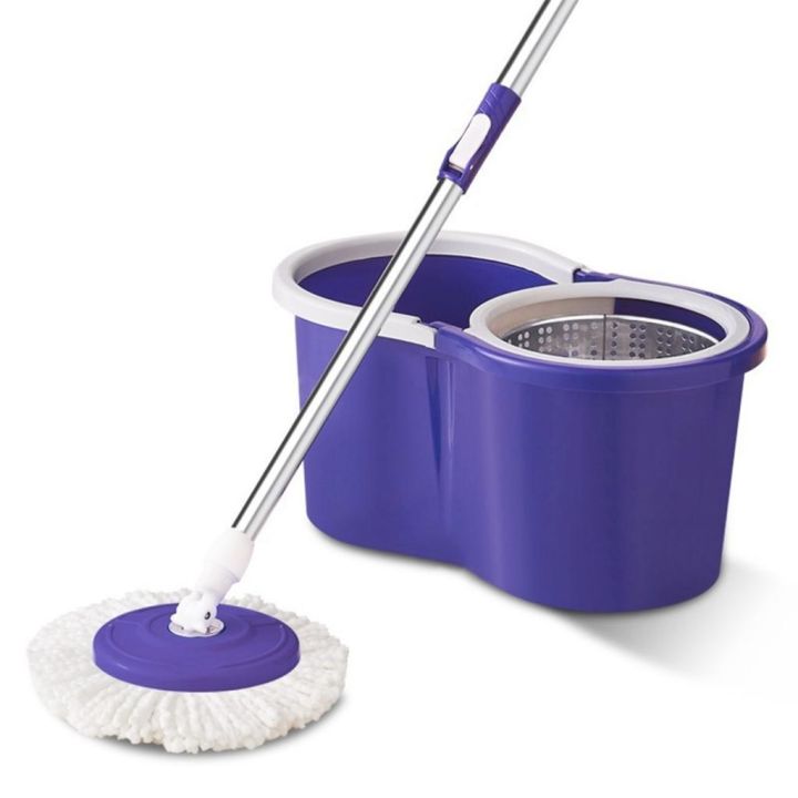 Alat Pel Lantai Praktis Tanpa Peres Spin Mop Ember Pengering Stainlees ...