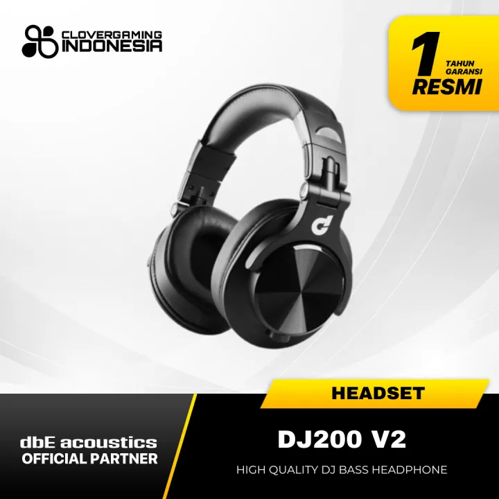 dbE DJ200 V2 - High Quality Foldable DJ Headphone with Detachable Cable ...