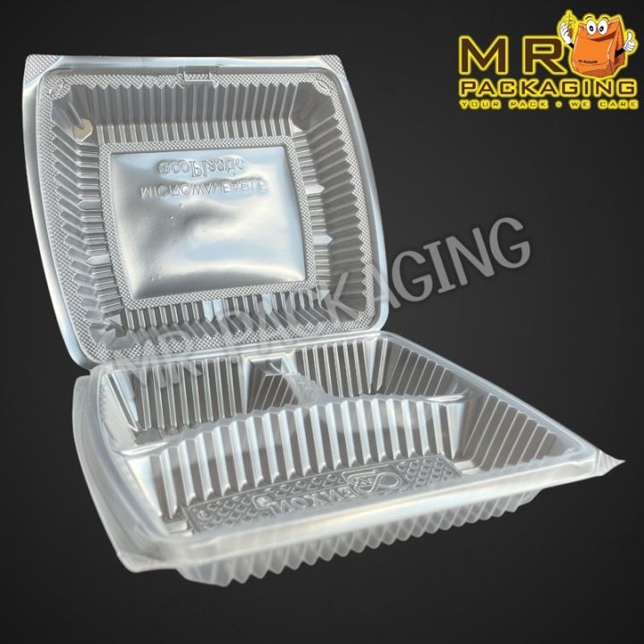 3 Compartment Lunch Box [ 50pcs± ] BENXON BX-190 - Disposable PP ...