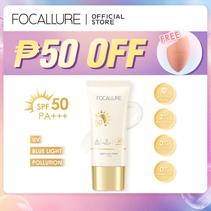FOCALLURE Sunscreen for face SPF 50 PA+++ Sunscreen Gel 4-in-1 ...
