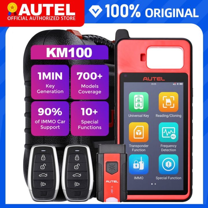 Universal Autel KM100 Key Fob Programmer Immobilizer Tool Free Update ...