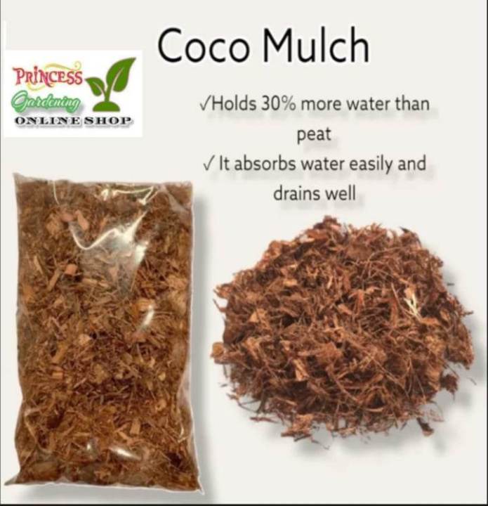 Coco Mulch 250g | Organic Coconut Husk (Coir) Mulch perfect for growing ...
