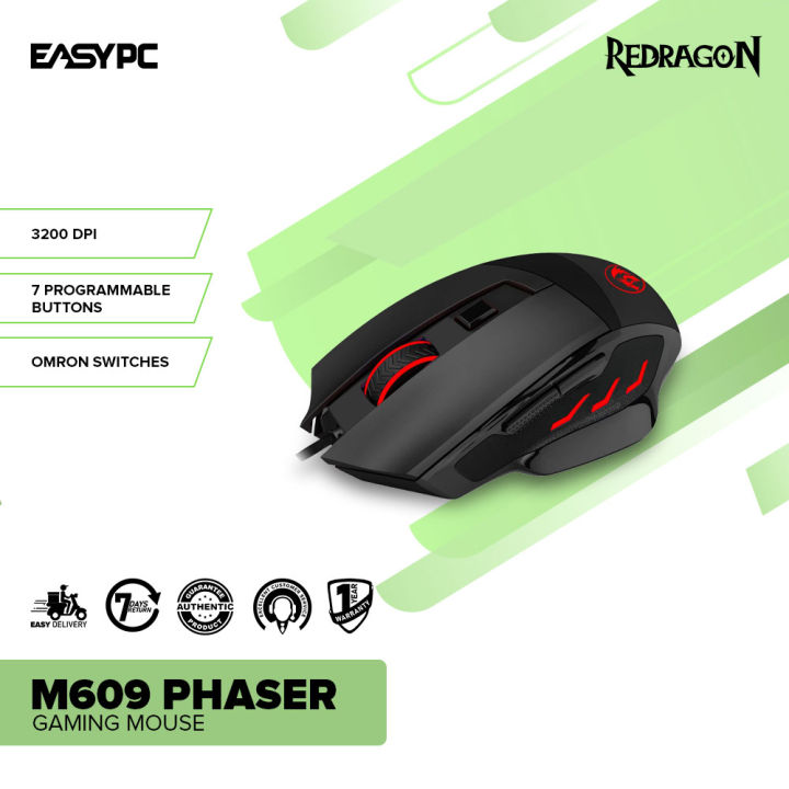 EasyPC | Redragon M609 PHASER Gaming Mouse For Laptop and Desktop PC For Better Gaming ...