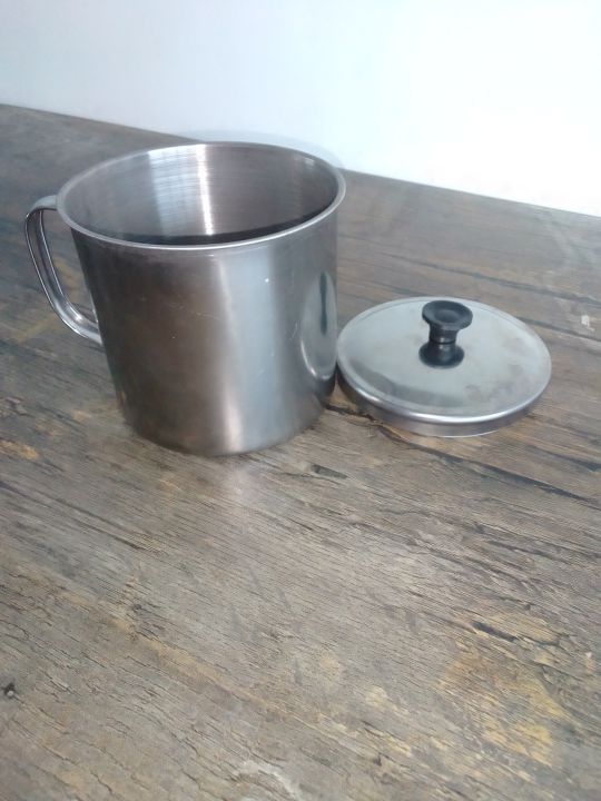 11cm Stainless Tasa With Cover | Lazada PH