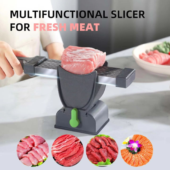 Meat Slicer for Fresh Meat Stainless Steel Meat Cutting Machine Manual ...