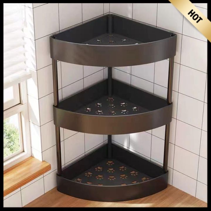 Kitchen Countertop Corner Shelf Punch-Free Semicircle Corner Triangle ...