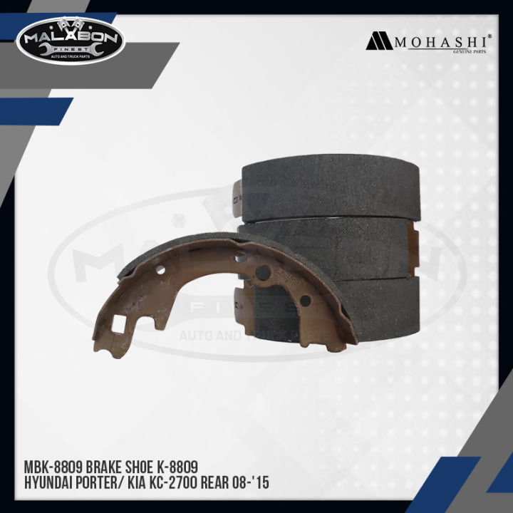 HYUNDAI PORTER KIA KC-2700 08-'15 REAR BRAKE SHOE MOHASHI MBK-8809 (4 ...