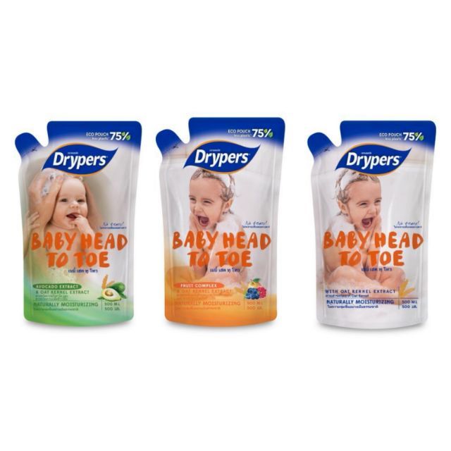 DRYPERS BABY HEAD TO TOE 450ML - NEW PACKING | Lazada
