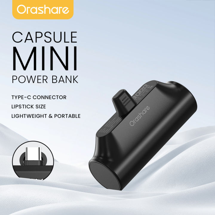 Orashare PNC03 3000mAh Super Mini Capsule Fast ChargingPowerbank With ...