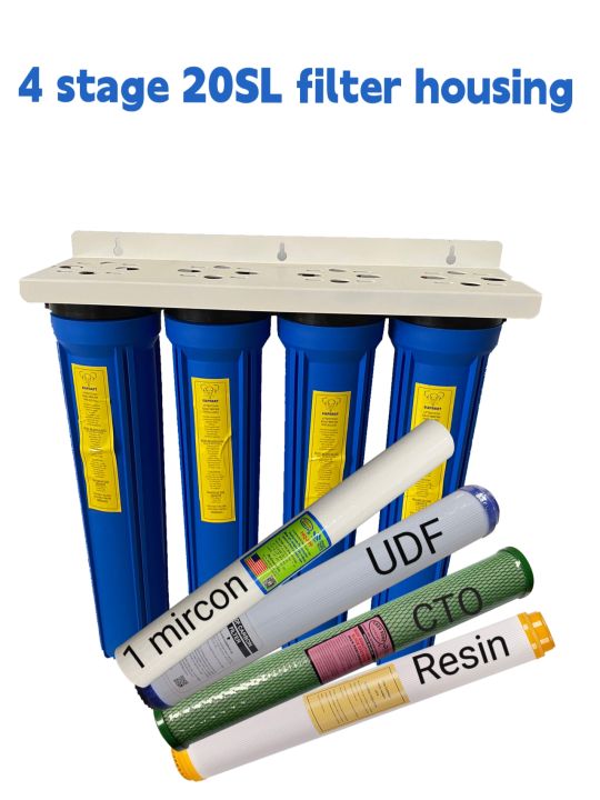 3stage/4stage 20SL filter housing with filter /cto/resin 1set | Lazada PH