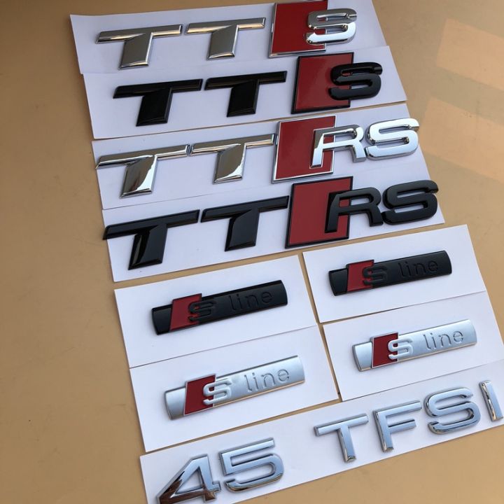 LCX New Audi TT TTS TTRS Logo Tailgate Logo Trunk Rear Tail Logo Sline ...