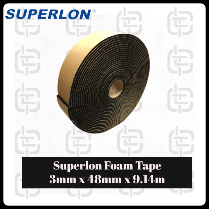 Superlon Foam Tape 1/8'' x 2'' x 30' Per Roll | Lazada
