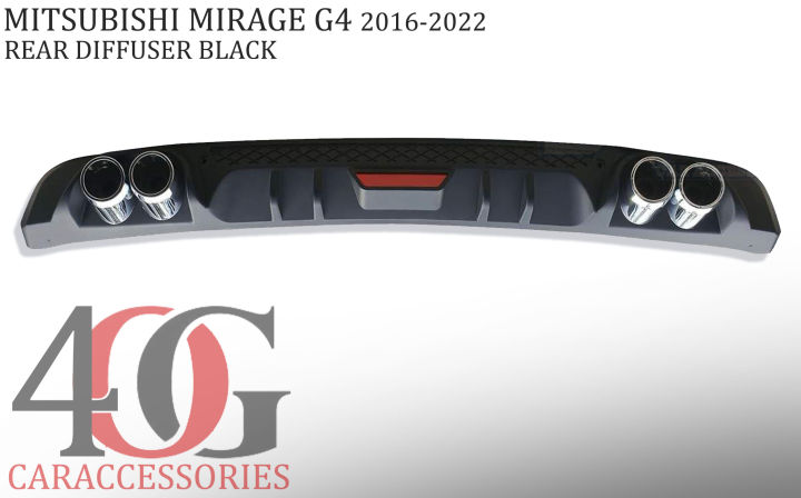 MITSUBISHI MIRAGE G4 2019 TO 2022 REAR DIFFUSER / REAR BUMPER DIFFUSER ...