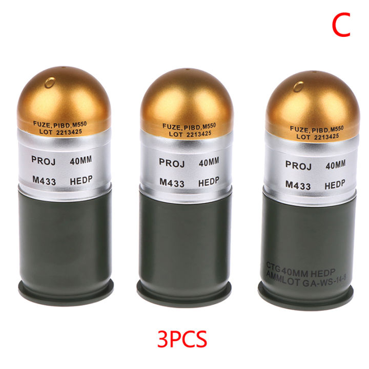 Lancer Tactical Airsoft M433 Hedp 40mm Dummy Grenades Pack 3 | Seychelles