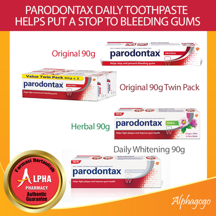 Parodontax Toothpaste to Helps fight and prevent bleeding gums (90g / 2 ...