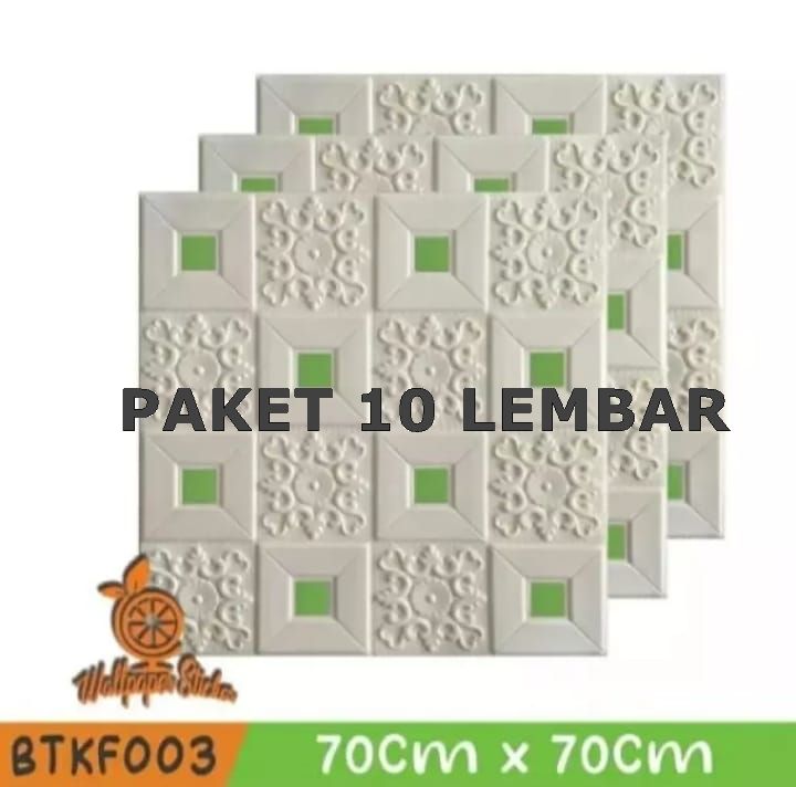 PAKET MURAH MERIAH !! Isi 10 LEMBAR Wallpaper Foam 3D Batik foam Size ...
