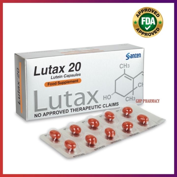 -LUTAX 20 LUTEIN FOOD SUPPLEMENT CAPSULE. | Lazada PH