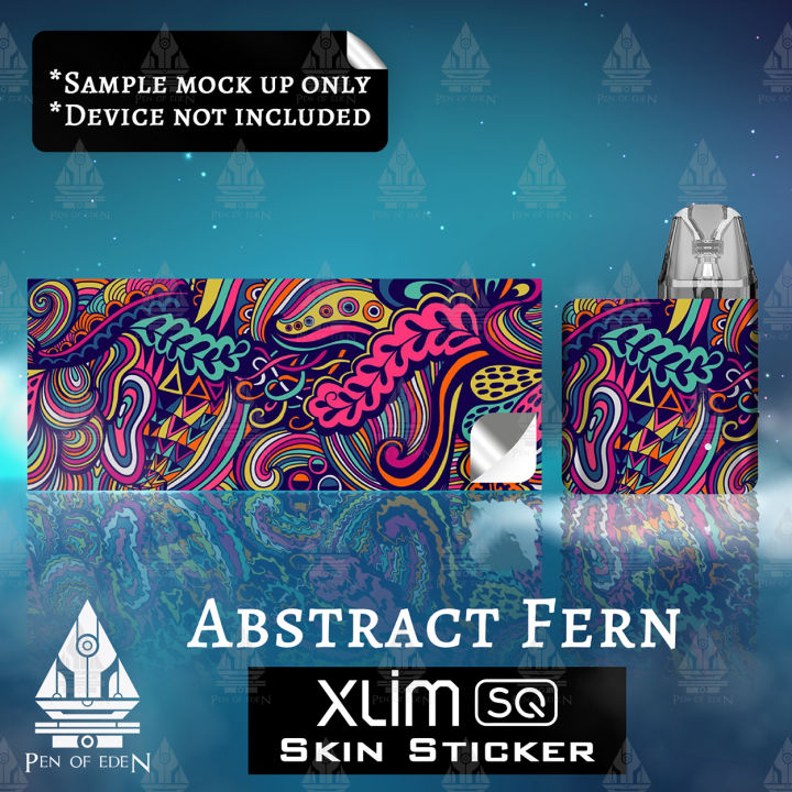 Abstract Fern Oxva Xlim SQ Skin Sticker (STICKER ONLY! DEVICE IS NOT ...