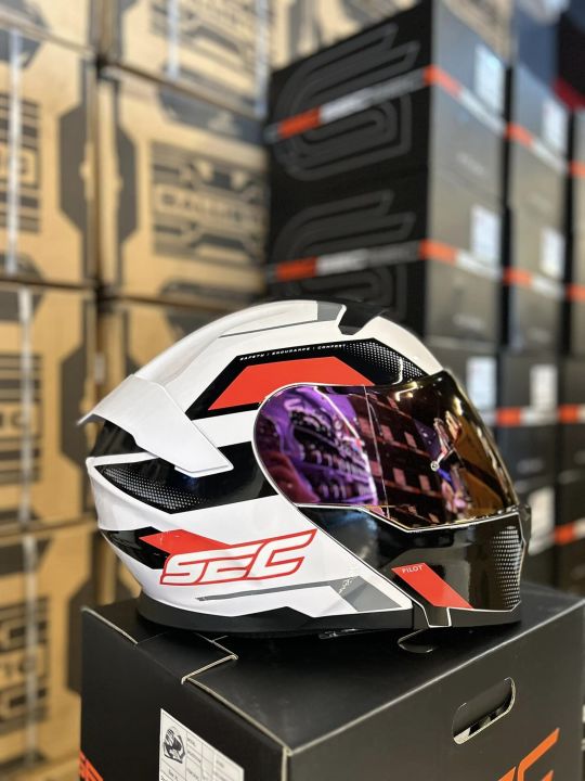 Sec FUTURE-PILOT BRAND Modular Helmets dual visor(Free Clear lens ...