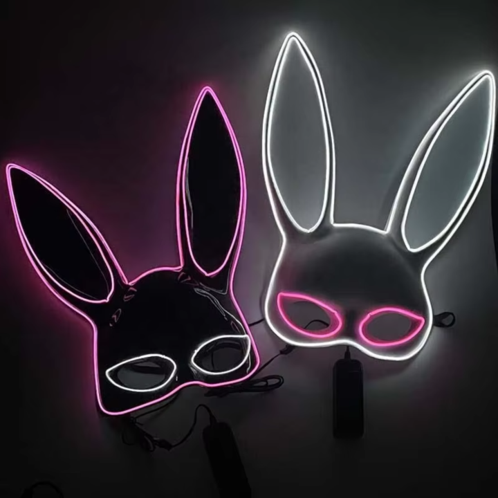 LED Glow Foam Clown for Halloween and Costumes Walter white Mask led ...
