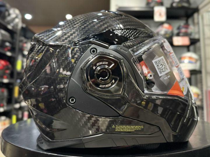 LS2 Advant Modular Dual Visor Helmet (180 degree Flip-Up Chin Bar ...