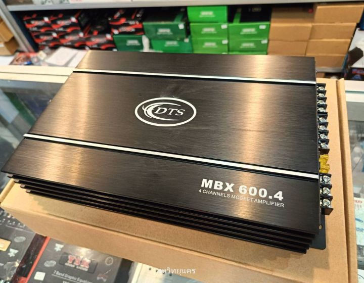 เพาเวอร์แอมป์ 4ch DTS รุ่น MBX600.4 (ซิงก์หนา) ขับลำโพงเสียงกลาง 2200W Max ClassAB 4CH เพาเวอร์ ...