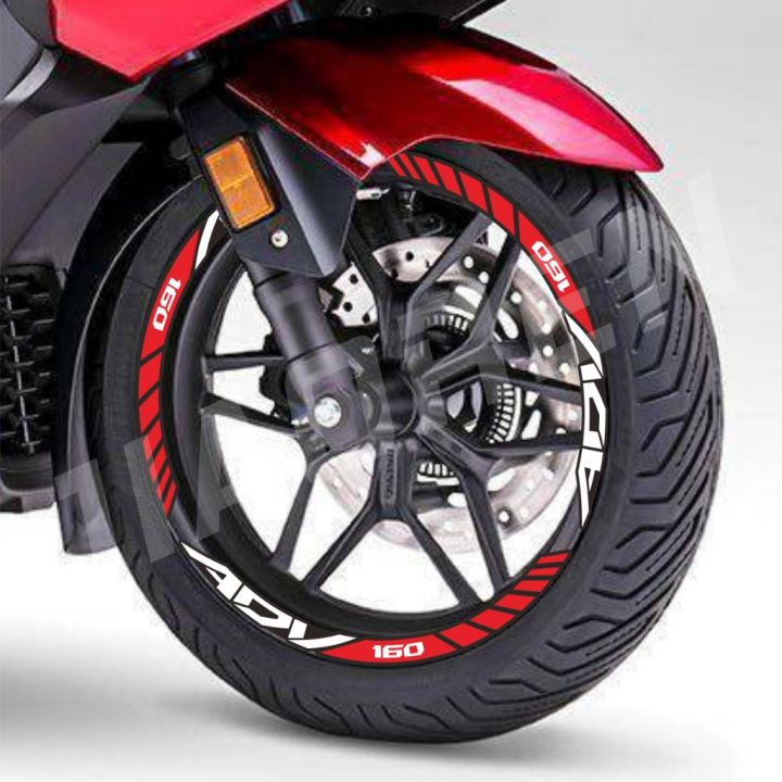 XSD Honda adv 160 mags sticker adv 150 decals front and back wheel rim ...