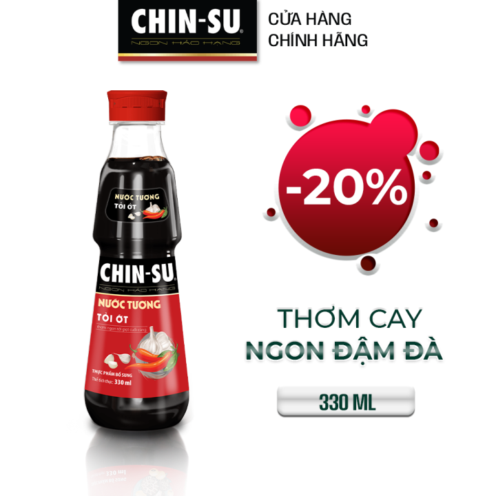Nước Tương CHIN-SU Tỏi Ớt Chai 330ml | Lazada.vn