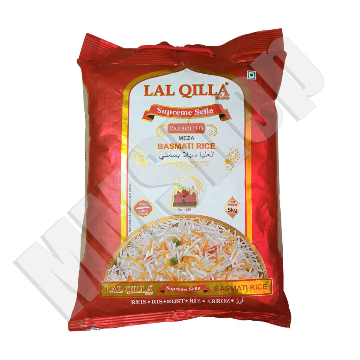 5kilo Lal Qilla Supreme Sella Parboiled Meza Basmati Rice ...