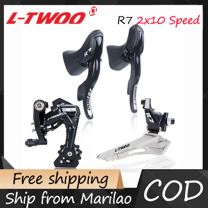 LTWOO R7 Road Bike 2x10 Speed 20s Shifter Rear Derailleurs 32T Front Derailleurs Group Set ...
