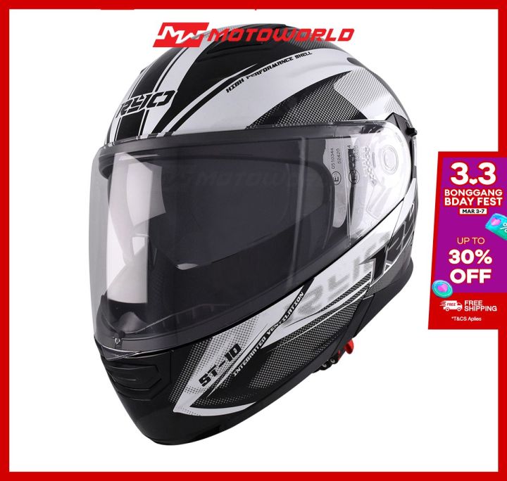 RYO Motorcycle Modular Helmet RM-2 ST-10 Boost Graphics | Lazada PH