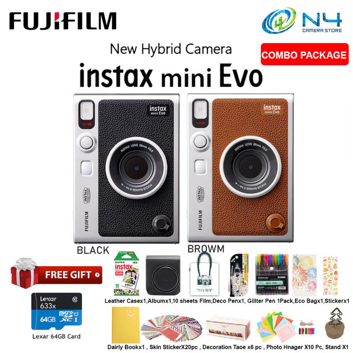 FUJIFILM Instax Mini Evo Hybrid Instant Camera | Lazada