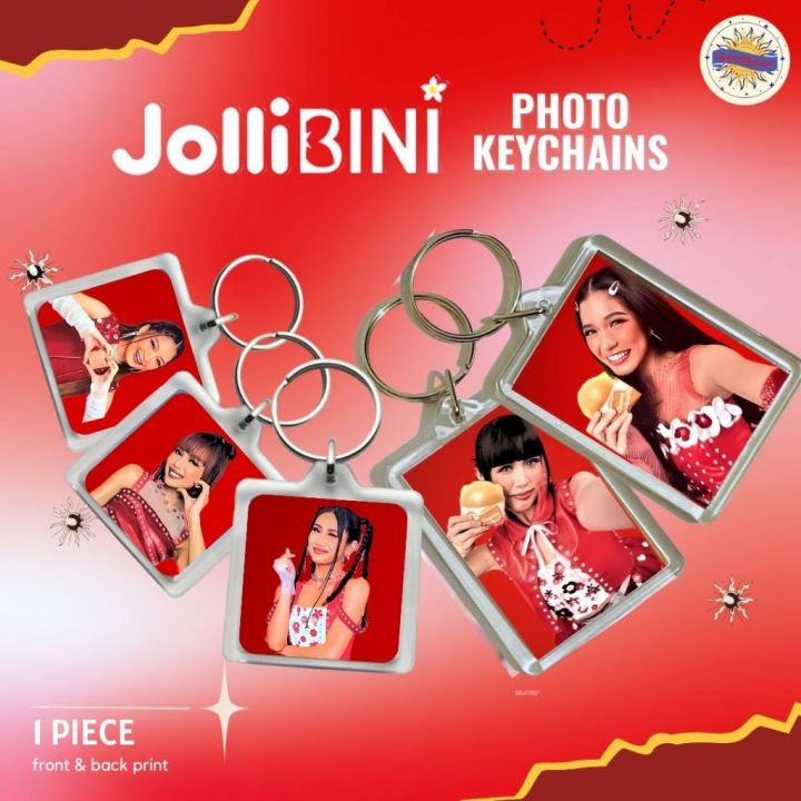 Fanmade BINI Jollibee x Bini Jollibini Inspired Acrylic Keychains back ...