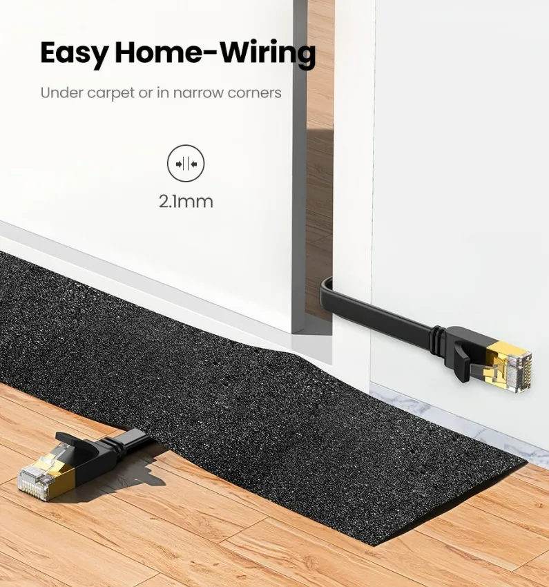 CAT7 Heavy Duty Fast RJ45 Internet Wire LAN Cable 1M/ 2M/ 3M/ 5M/ 10M ...