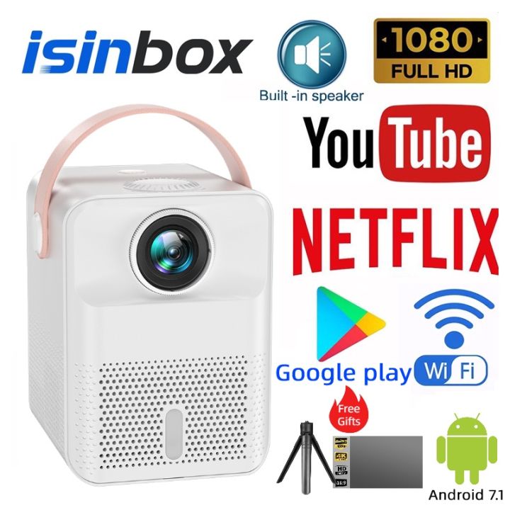 iSinbox X8 Portable Smart Android Projector Full HD 1080P 4K Wi-Fi ...