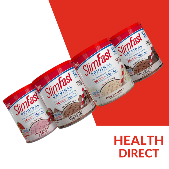 SlimFast Original Meal Replacement Shake Powder French Vanilla & Rich Chocolate Royal 12.83 oz ...