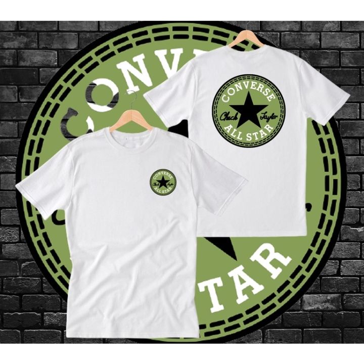 Converse Tops Tees Graphic Design shirt loose T shirt Round Neck ...