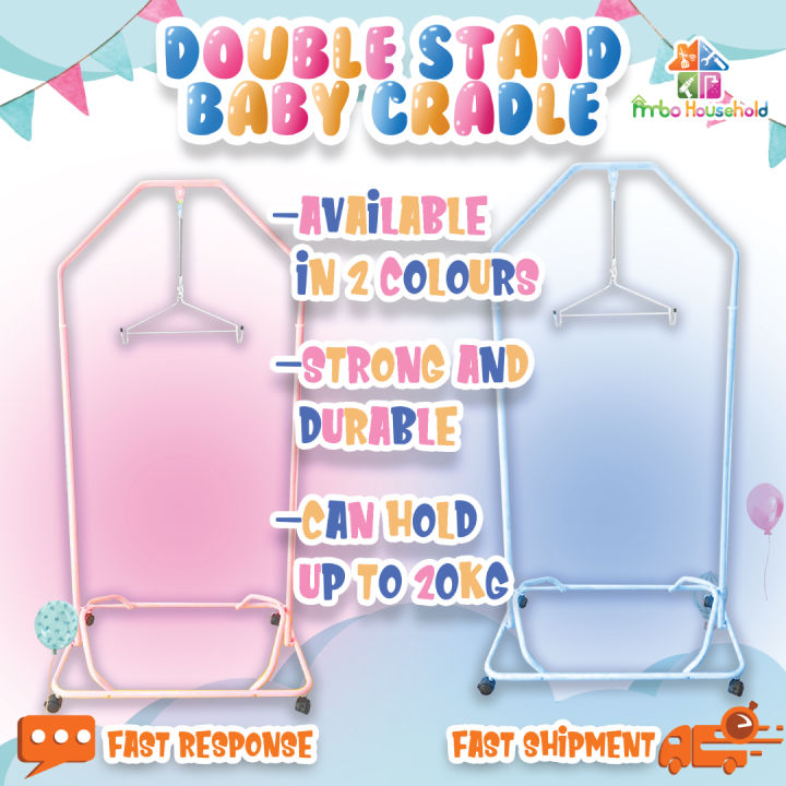 🔥[STRONG & STABLE] buaian baby buai baby swing cradle baby cradle stand ...