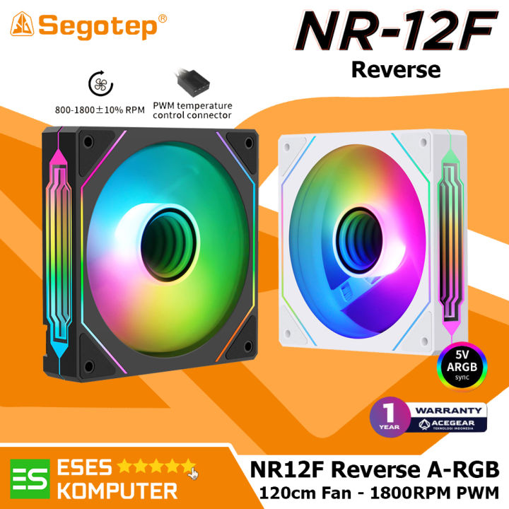 Fan Segotep NR12F REVERSE ARGB PWM Infinity Mirror | 12cm 120mm Fan ...