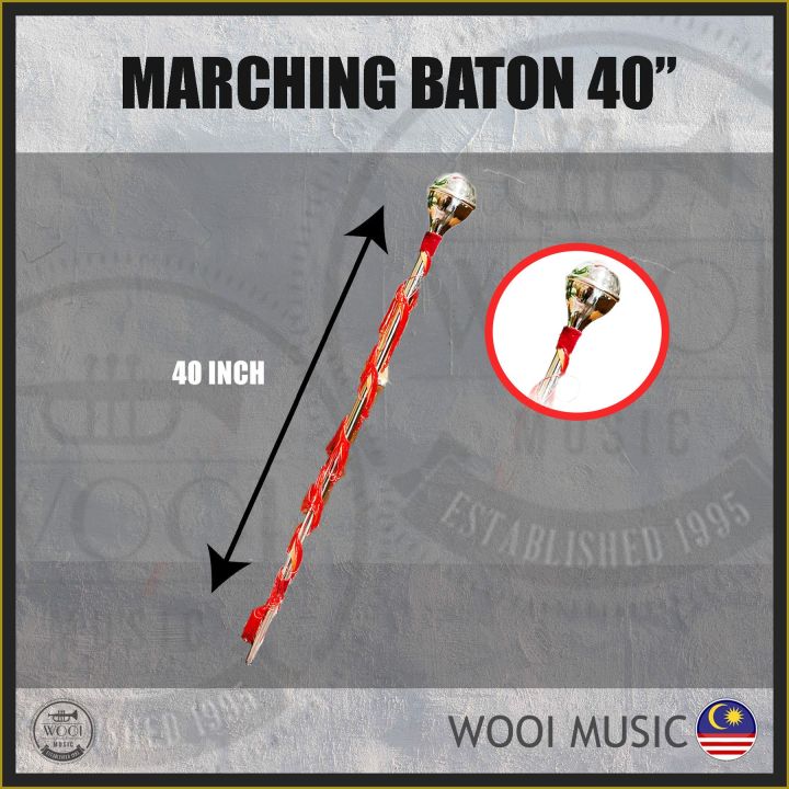 Marching Baton Aluminium BN40 (Drum Major Mace) - 40" | Lazada