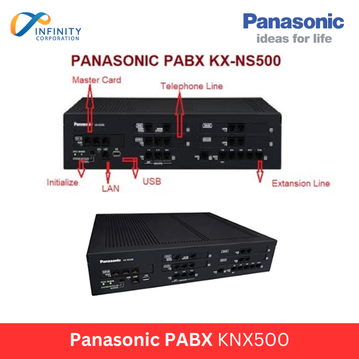 Panasonic KX-NS500 Smart Hybrid PBX is a cost effective legacy and IP ...