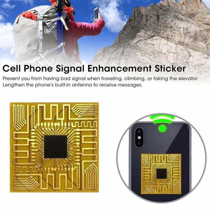 1/2/5Pcs Portable Outdoor Camping Cell Phone Signal Sticker for Travel ...
