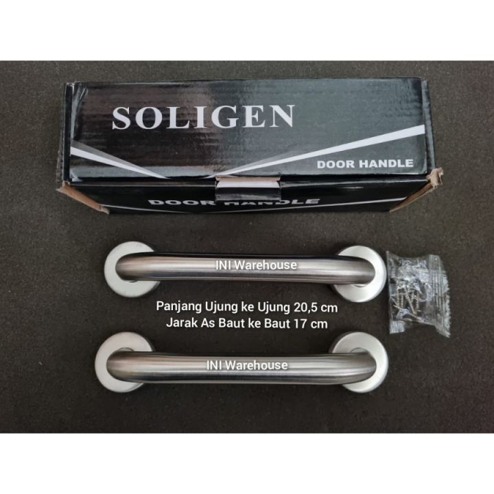 SOLIGEN Pull Handle Handel Gagang Tarikan Stainless Pintu Garasi Kayu ...