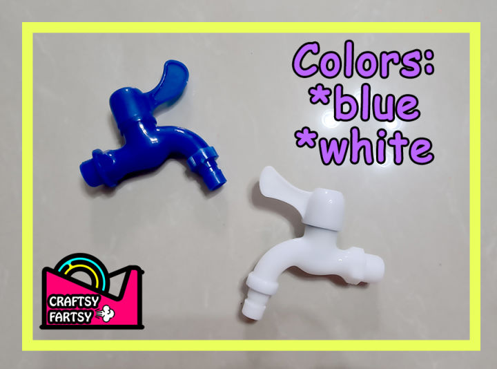 (PER PIECE) PVC Faucet / Plastic Faucet / Gripo Plain Bibb and w/ Hose ...