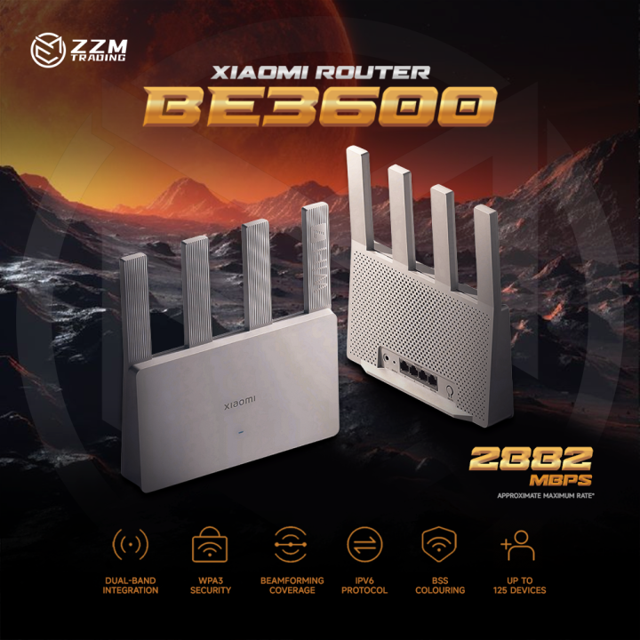 Xiaomi Router BE3600 WIFI 7 Dual-band with High Gain Antenna ZZM ...