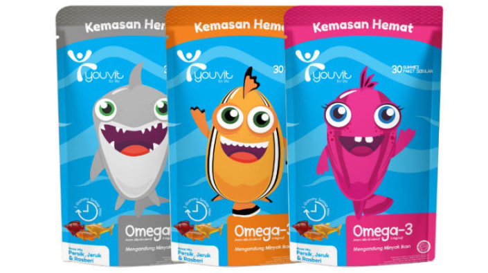 Multivitamin Anak Youvit Omega-3 Gummy Kids 30 Days Vitamin Anak ...