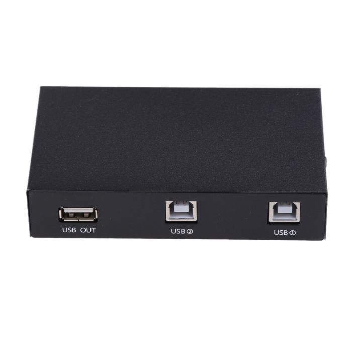 2 in 1 Out USB Print Sharer, 2 USB 2.0 Ports Splitter Printer Adapter ...