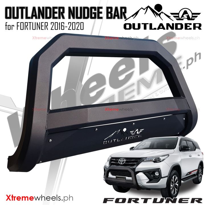 Fortuner 2016 to 2024 front nudge bar / front bumper steel outlander ...
