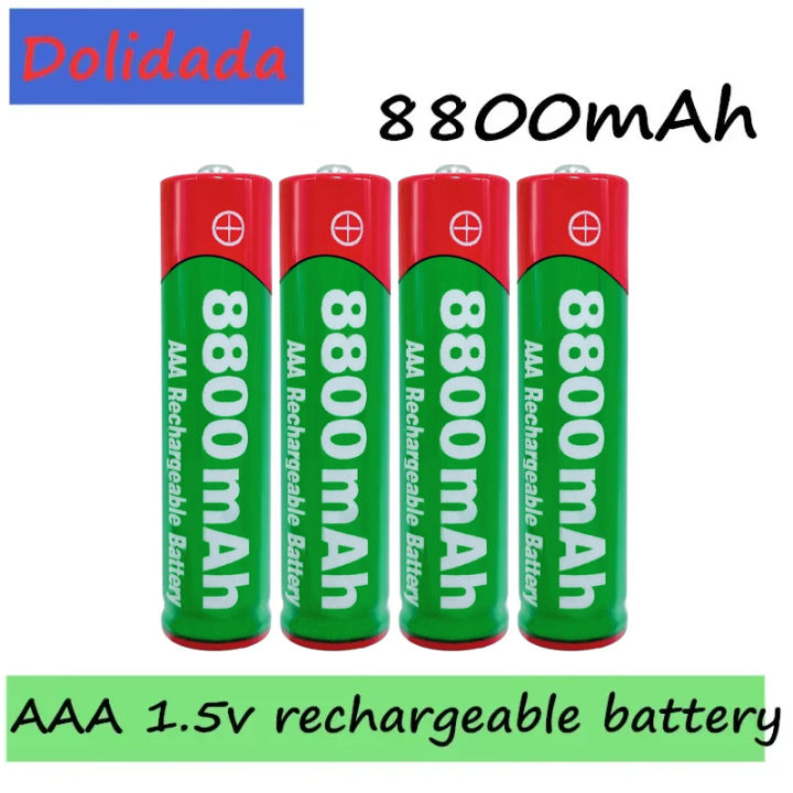 Dolidada Original Rechargeable Battery AAA 1.5V 8800mAh Alkaline Batteries For Clock Toys ...
