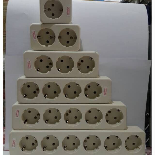 stop kontak uticon 1L 2L 3L 4L 5L 6Lubang terminal kuningan | Lazada Indonesia